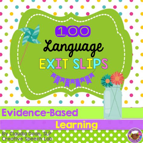 Using Exit Slips In Speech Therapy Creative Speech Lab