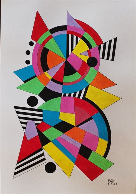 Formas Ll Dibujos Abstractos Arte Geométrico Pintura Geométrica