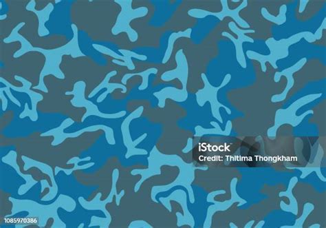 단풍과 분 지의 형태와 여름 군대 위장 파란색 Stlye 위장 패턴의 벡터 배경 패턴입니다 우드 랜드 스타일 갈색에 대한 스톡 벡터 아트 및 기타 이미지 Istock