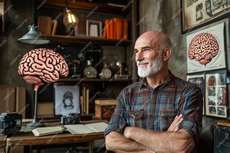 Cognitive Potential Prefrontal Cortex Modern Home Interior With A Brain Shaped Lamp On The Table