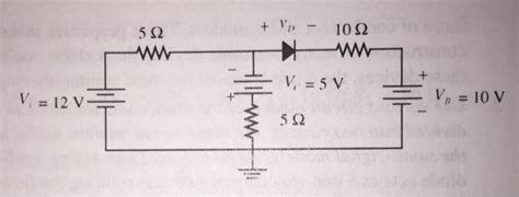 Solved Consider The Circuit Determine Whether The Diode Is Chegg Com