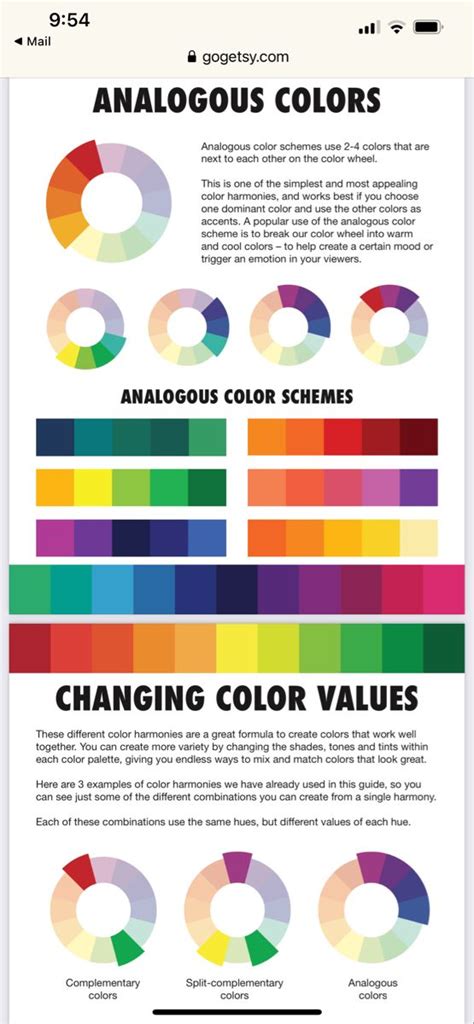 Color Theory Color Composition Analogous Color Scheme Art Analogues