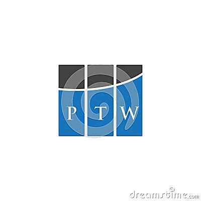 PTW Letter Logo Design On WHITE Background. PTW Creative Initials ...