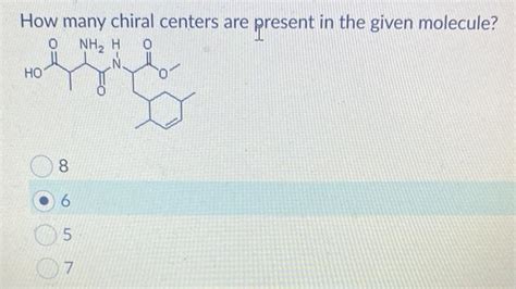 Solved How many chiral centers are present in the given | Chegg.com