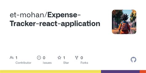 Github Et Mohanexpense Tracker React Application