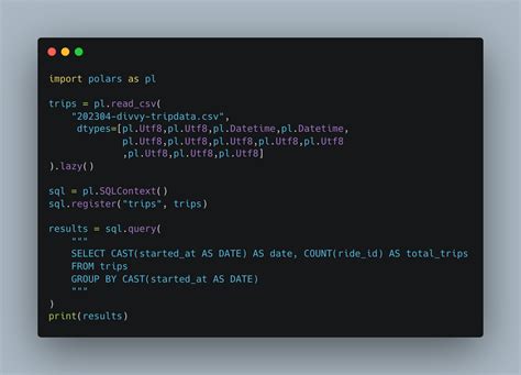 Polars Laziness And SQL Context Confessions Of A Data Guy