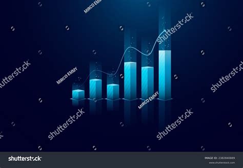 Abstract Growth Graph Chart Arrow On Stock Vector Royalty Free Shutterstock