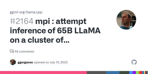 Mpi Attempt Inference Of 65b Llama On A Cluster Of Raspberry Pis