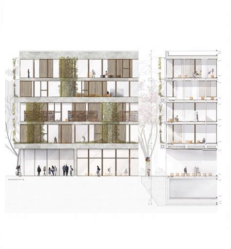 10 Successful Architectural Section Drawings By Architects Illustrarch