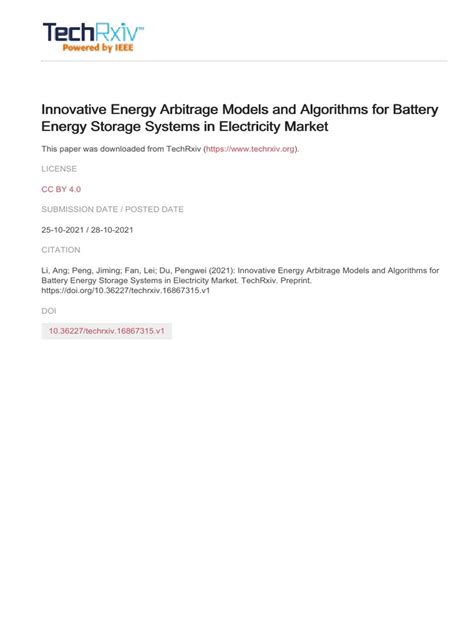 battery energy arbitrage download free pdf mathematical