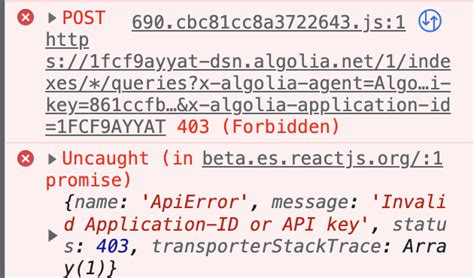 Search Bar Not Working In The Beta Website · Issue 652 · Reactjsesreactdev · Github