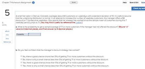 solved chapter 7 homework assignment a saved help save and