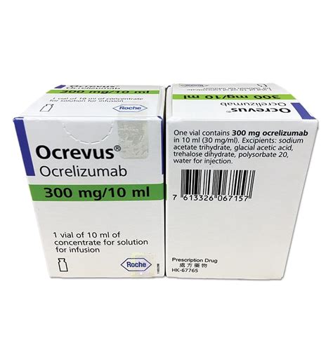 Ocrevus Dosage And Drug Information Mims Hong Kong