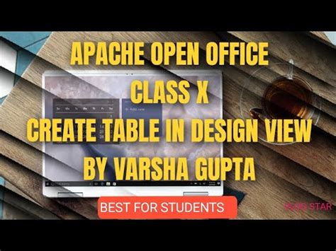 APACHE OPEN OFFICE BASE CREATE TABLE IN DESIGN VIEW YouTube