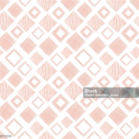 마름모 정사각형으로 원활한 벡터 기하학 패턴입니다 손 끝 없는 배경 질감된 기하학적 그림 그려 포장 웹 배경 벽지 파스텔 그래픽