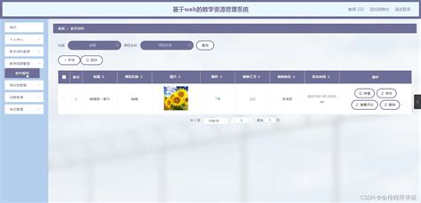 基于web的教学资源管理系统 源码 开题 教学资源 源码 csdn博客