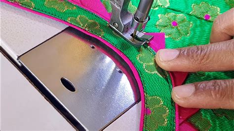 Tailoring Beginners Simple Neck Design Blouse Design Easy Patchwork Blouse Design Youtube