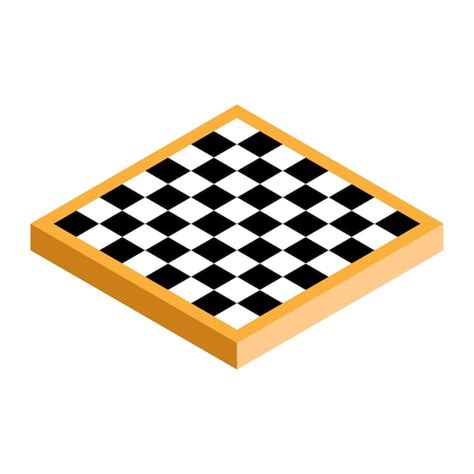 Шахматная доска 3d Премиум векторы
