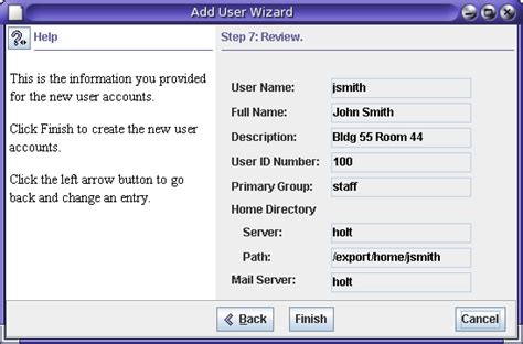 adding users with solaris management console