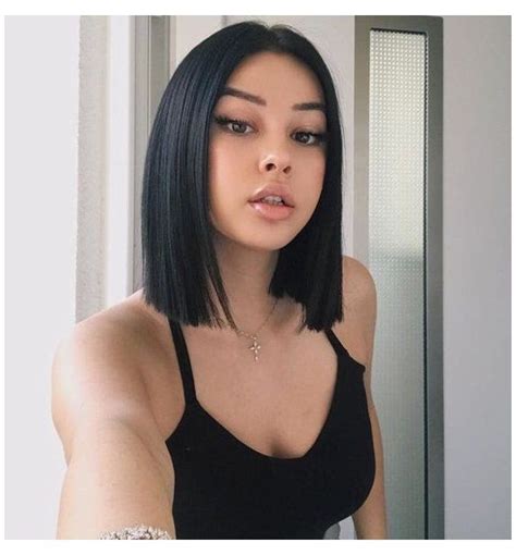 Shoulder Length Straight Black Hair