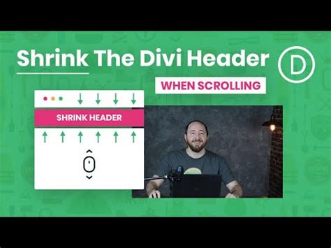 How To Shrink The Divi Header Menu When Scrolling Knud Erik Jensen