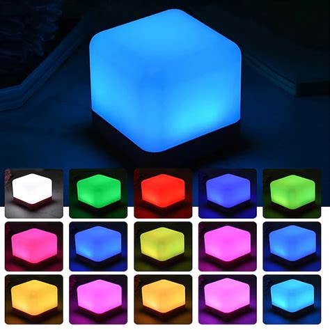16 Color Switching Luminous Square Light Remote Control Usb Charging