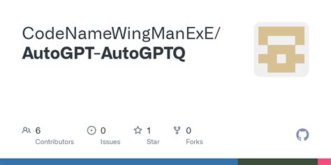 github codenamewingmanexe autogpt autogptq