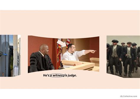 Crime Vocabulary Revision Pictionary English Esl Powerpoints