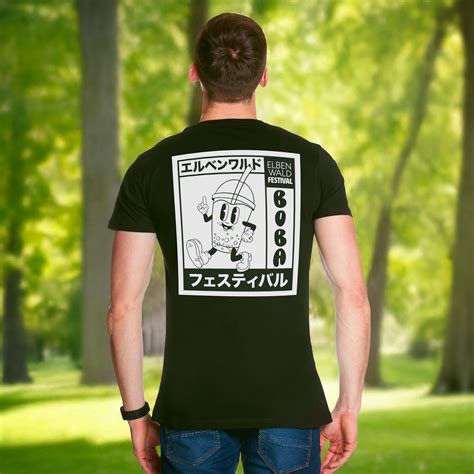 Elbenwald Festival Bubble Tea T Shirt Black Elbenwald