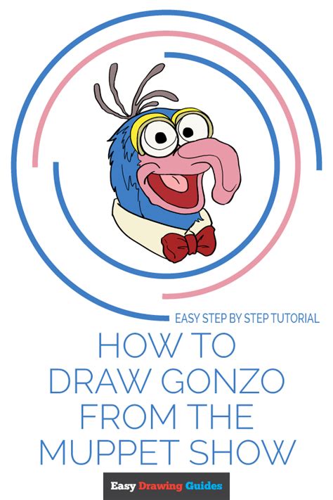 How to Draw Gonzo from the Muppet Show - Really Easy Drawing Tutorial | Muppets, The muppet show ...
