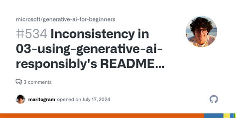 Inconsistency In 03 Using Generative Ai Responsiblys Readme English