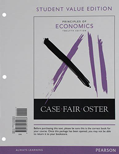 PDF Principles Of Economics Babe Value Edition 12th Edition By Karl E Case Ray C Fair