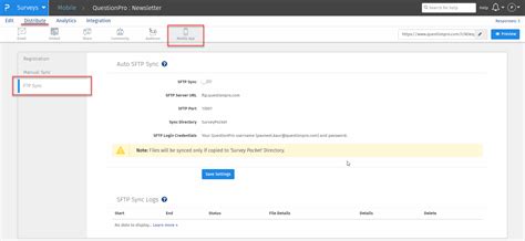 Auto Sftp Sync Questionpro Help Document