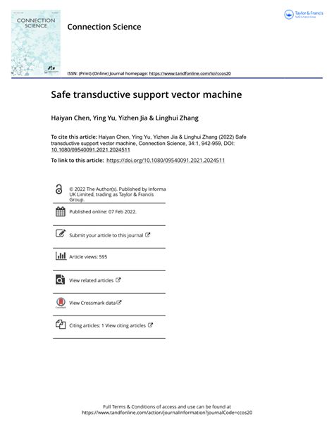 Pdf Safe Transductive Support Vector Machine