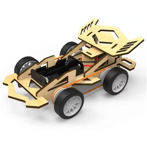 Rc Car Assembly Model Diy Kit Of Mdf Roboticsdna