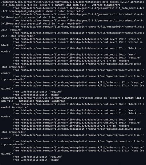 Metasploit Cannot Be Used In Ruby The Work Issue Rapid Metasploit Framework GitHub