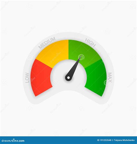 Speedometer Icon Colorful Info Graphic Stock Illustration Illustration Of Progress