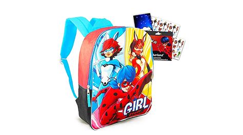 Miraculous Ladybug Backpack Set Bundle With 15 Miraculous Ladybug