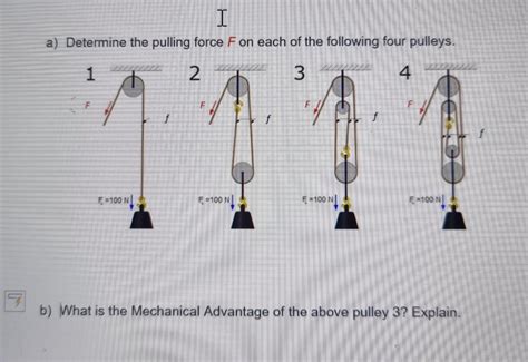 Solved A Determine The Pulling Force F On Each Of The