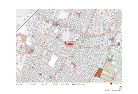 Map Of Mobility And Welfare Spaces Of Enrico Toti Primary School