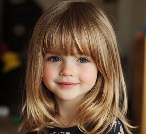 Girls Long Hairstyles With Bangs
