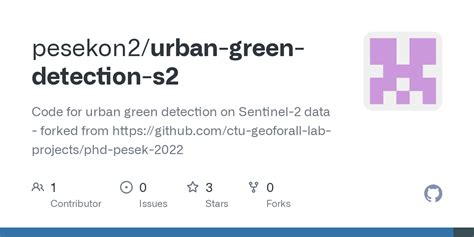 github pesekon2 urban green detection s2 code for urban green