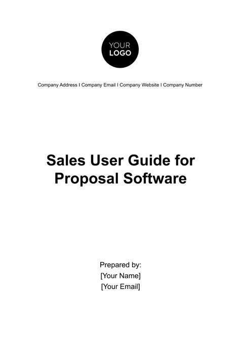 Free Sales Proposal Templates Editable And Printable