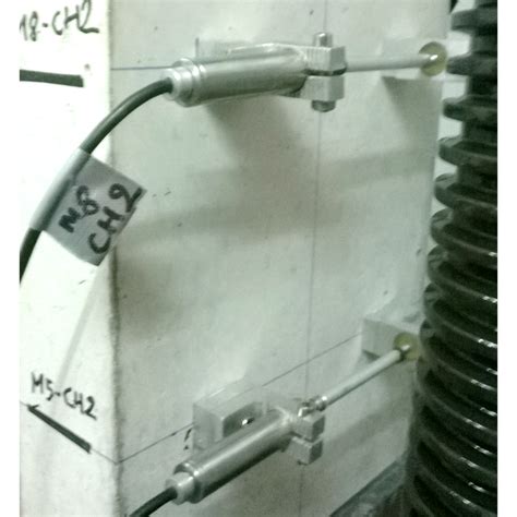 Displacement Transducer 50mm Material Testing Sensors Hitech Concrete Measurement And Controls