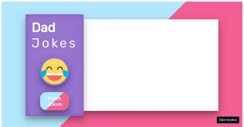 React Dad Jokes Codesandbox