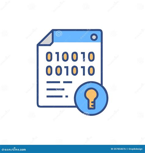 Data Decryption Screen With Text Decoding Window Cartoon Vector