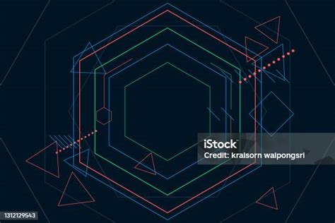 벡터 공상 과학 공상 과학 육각형 미래 패턴 혁신 미래 기술 배경 0명에 대한 스톡 벡터 아트 및 기타 이미지 0명 3차원