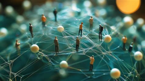 Interconnectedness A Miniature World Of Human Connections Premium Ai