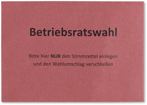 Wahlumschläge Bedrucken Was Ist Erlaubt