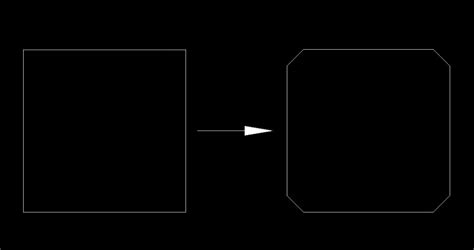 Code Chamfer A Rectang Just Maked Autolisp Visual Lisp And Dcl